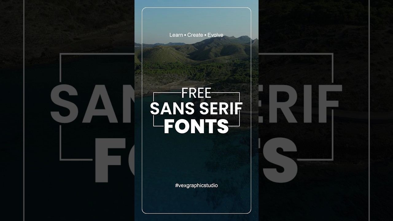Discover 6 free sans serif fonts to elevate your designs!  #SansSerif #DesignResources #Typography