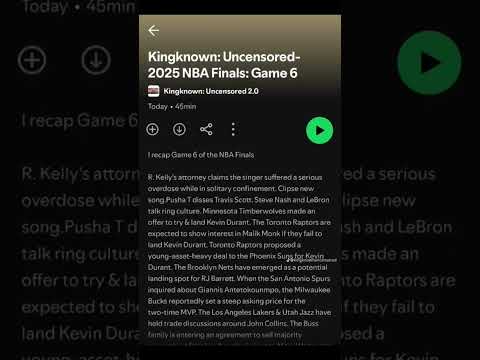 New Episode of Kingknown: Uncensored- 2025 NBA Finals: Game 6