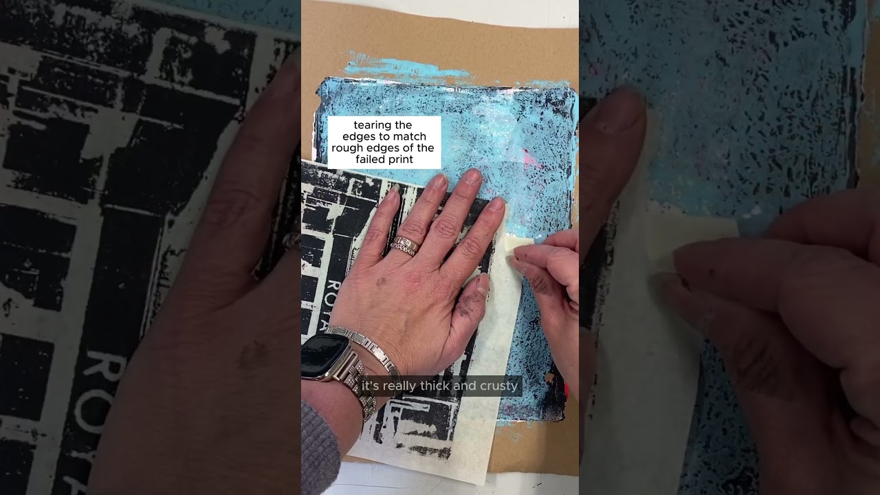Gel Print with Tissue Paper #gelliarts