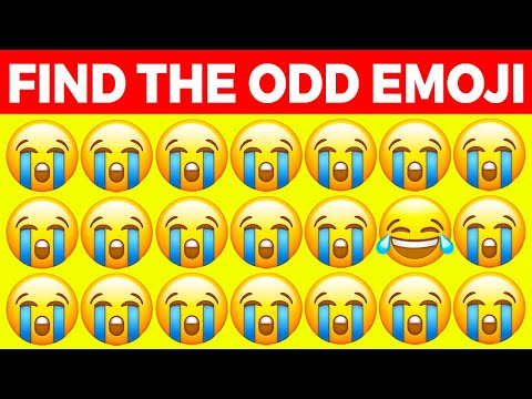 CAN YOU FIND THE ODD EMOJI? (EYE TEST)