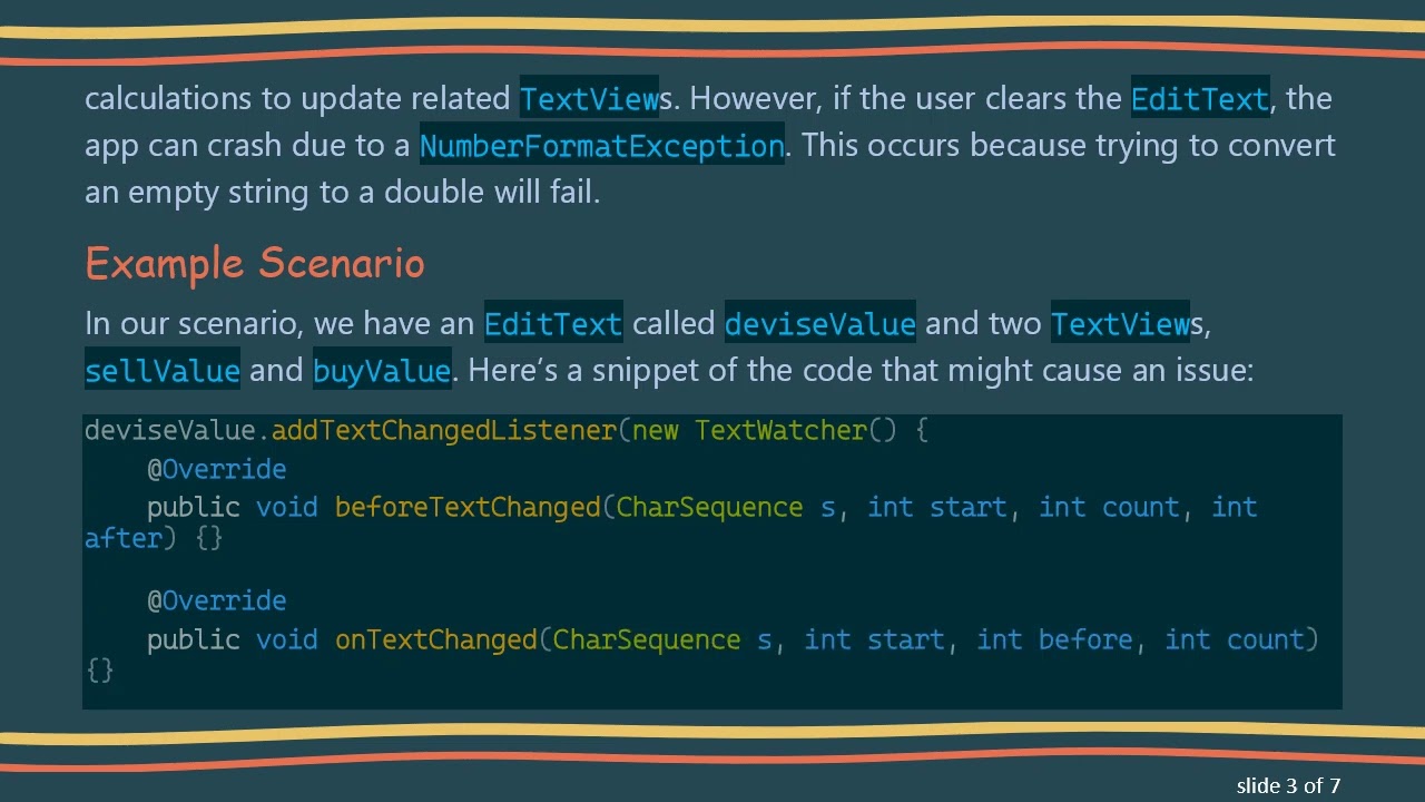 Handle Change of TextView according to EditText with Empty Value in Android