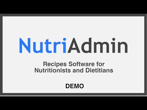 Recipes Software - Create and Manage Professional Recipes with NutriAdmin