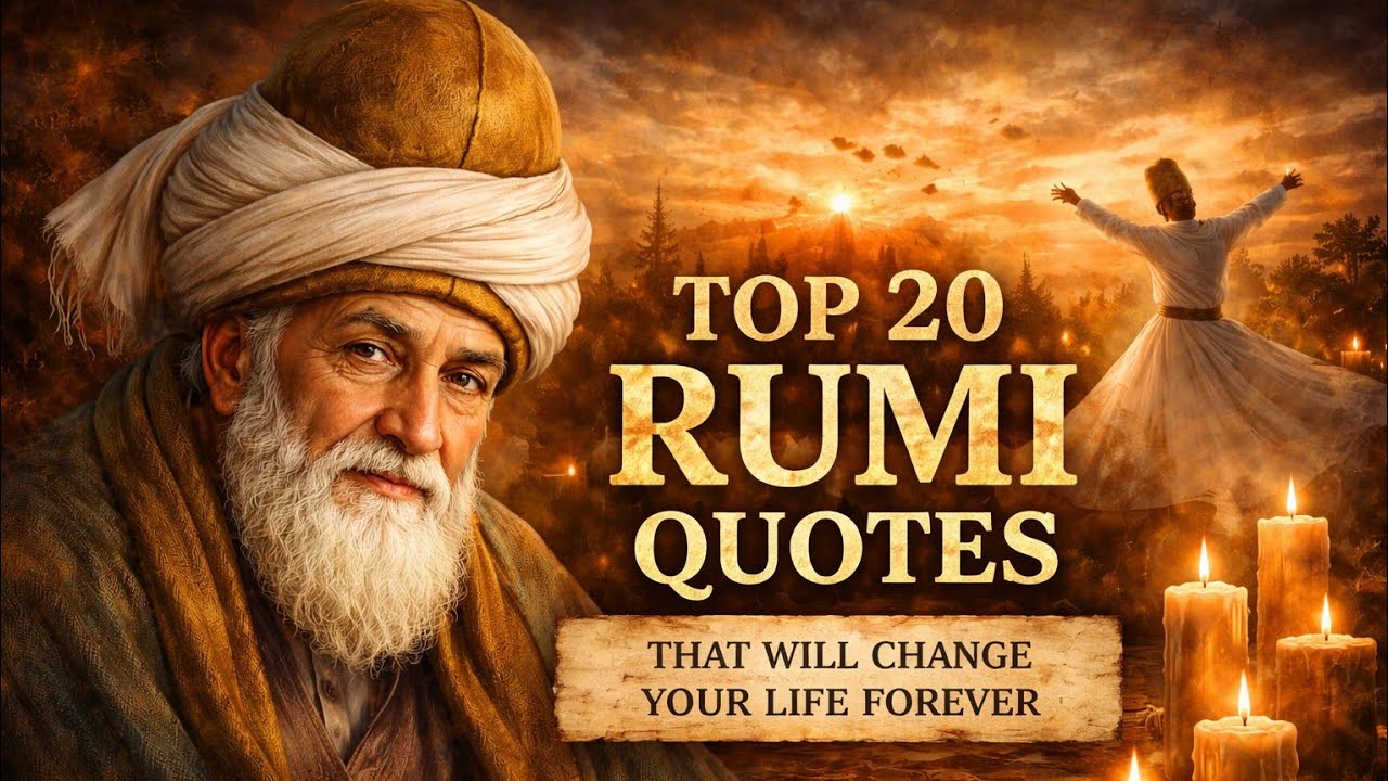 20 Healing Rumi Quotes That Will Awaken Your Soul & Bring Inner Peace