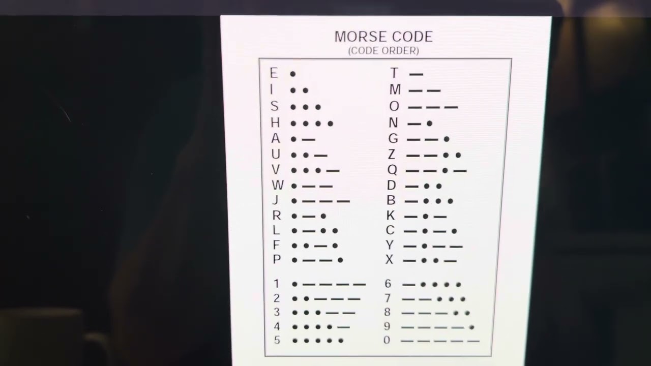 Learning Morse Code (CW) 5 wpm - part 2