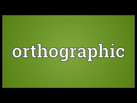 Orthographic Meaning