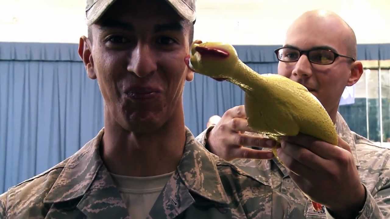 USAF Honor Guard - Rubber Chicken Bearing Test