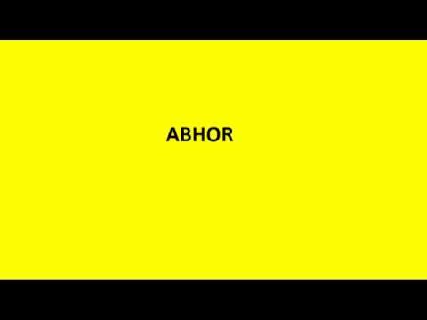 abhor meaning