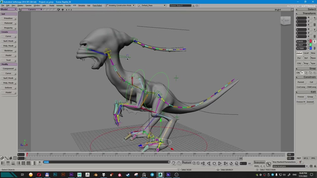softimage xsi rigging and animation
