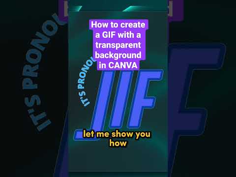 How to #createagif with a transparent background in #canva 🪄 #makeatransparentgifincanva
