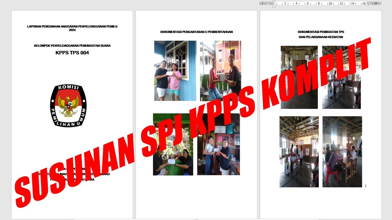 SUSUNAN SPJ KPPS PEMILU 2024. #kpps2024 #pemilu2024 #pps #kpu #spjops  #template