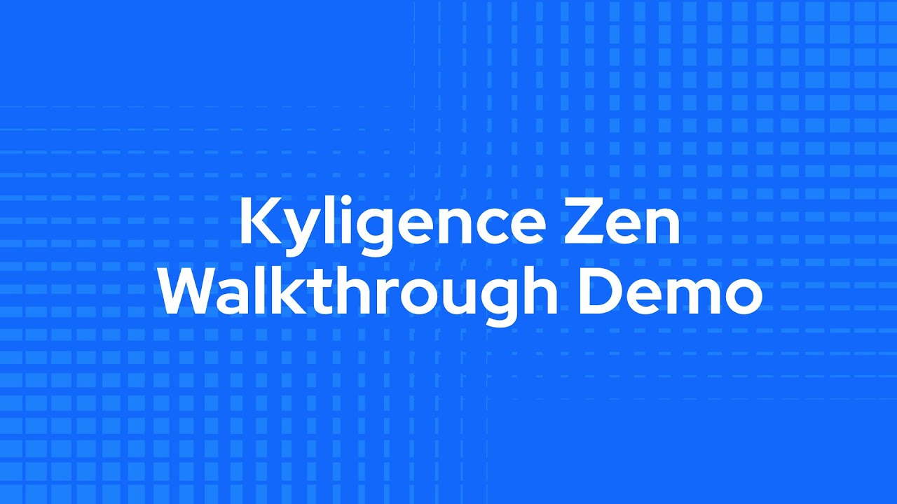 Kyligence Zen Walkthrough Demo