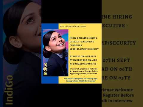 IndiGo/Airindia/Spicejet Hiring Freshers Groundstaff for Pan India|Download Map Aviation Apply Now