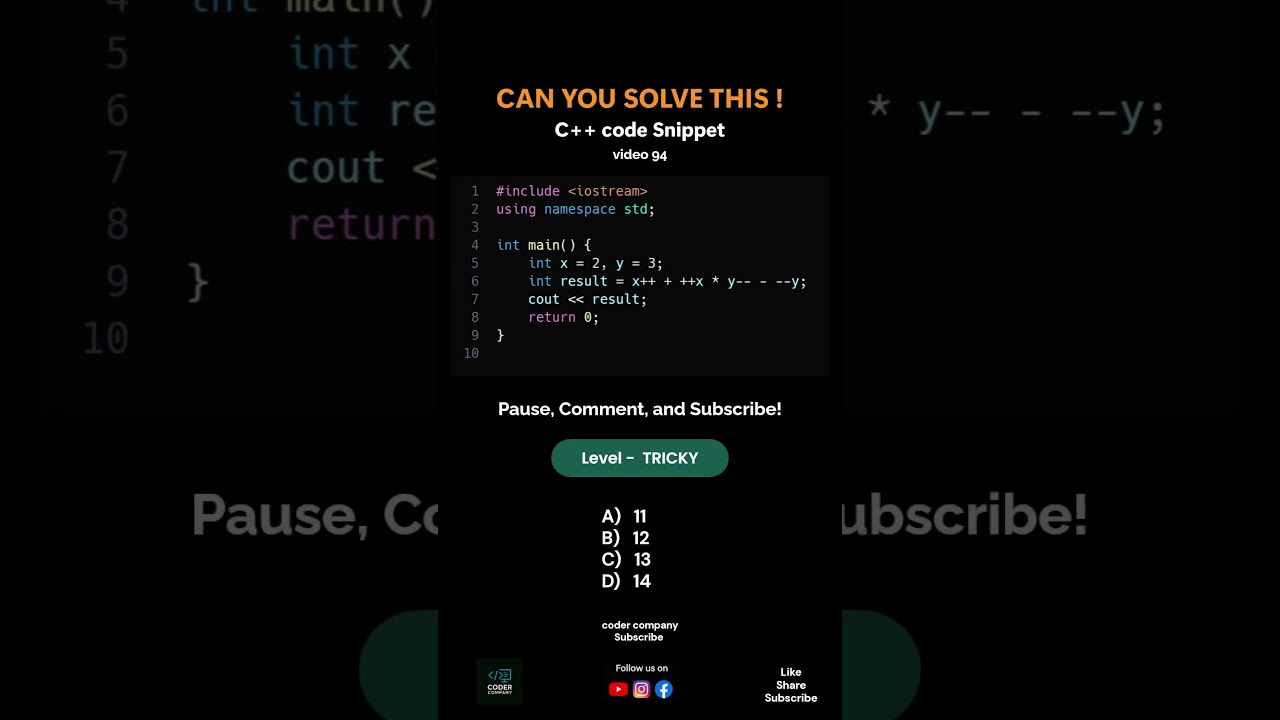 PROVE IT ! 💥YOU THINK YOU KNOW C++? | Video 94 | #shorts #reels #jaidmeel