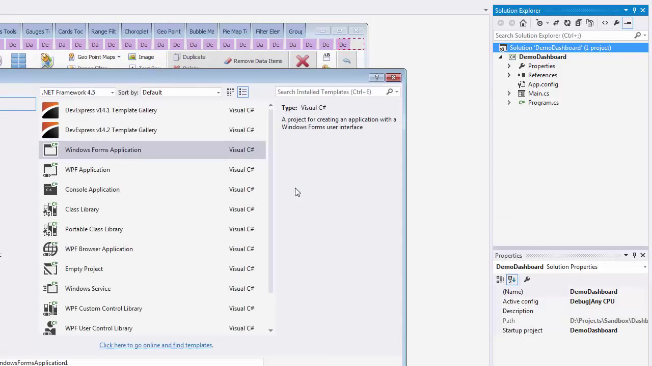 DevExpress Dashboards: Embedding for WinForms
