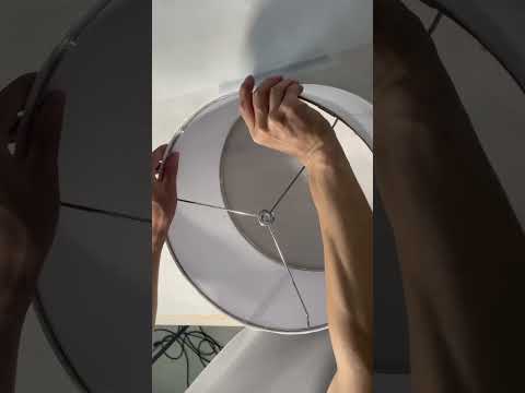 How to install the lampshade for the Outon tripod lamp? Maybe you need it