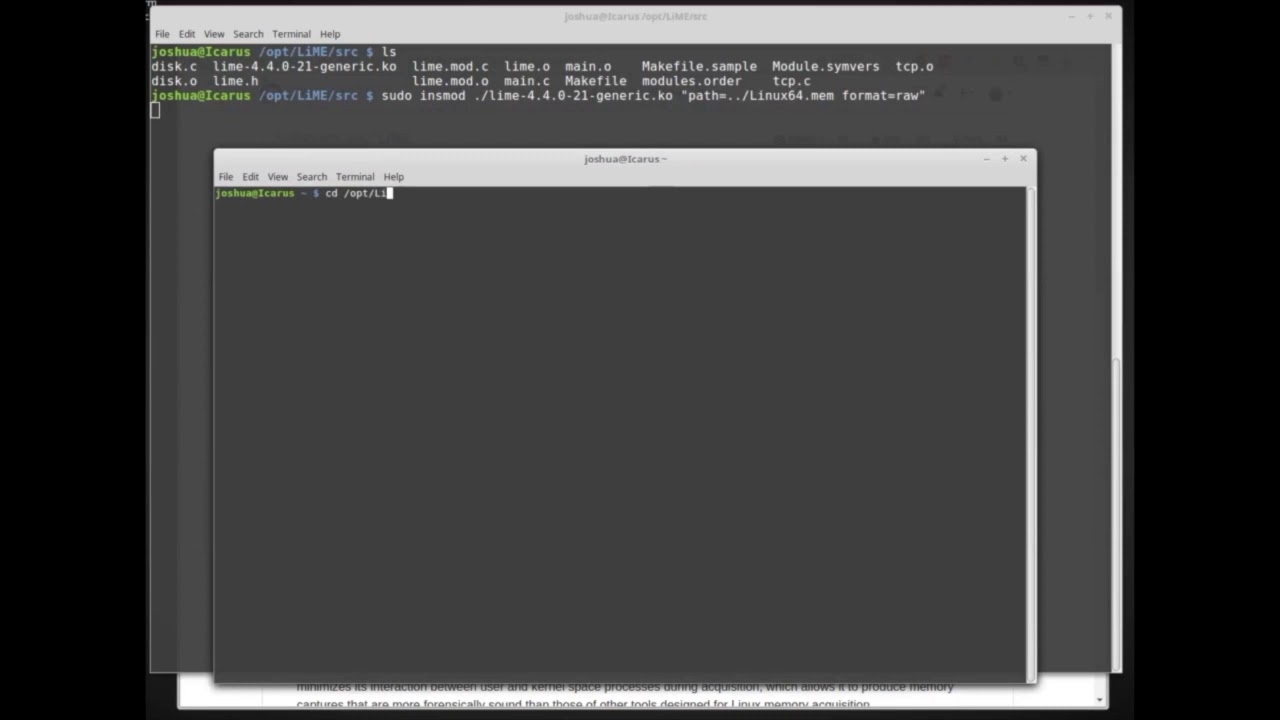 DFS101: 10.3 Forensic Memory Acquisition in Linux - LiME
