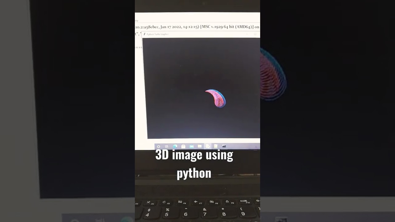 #3D image using python #python #programming #languageprogramme