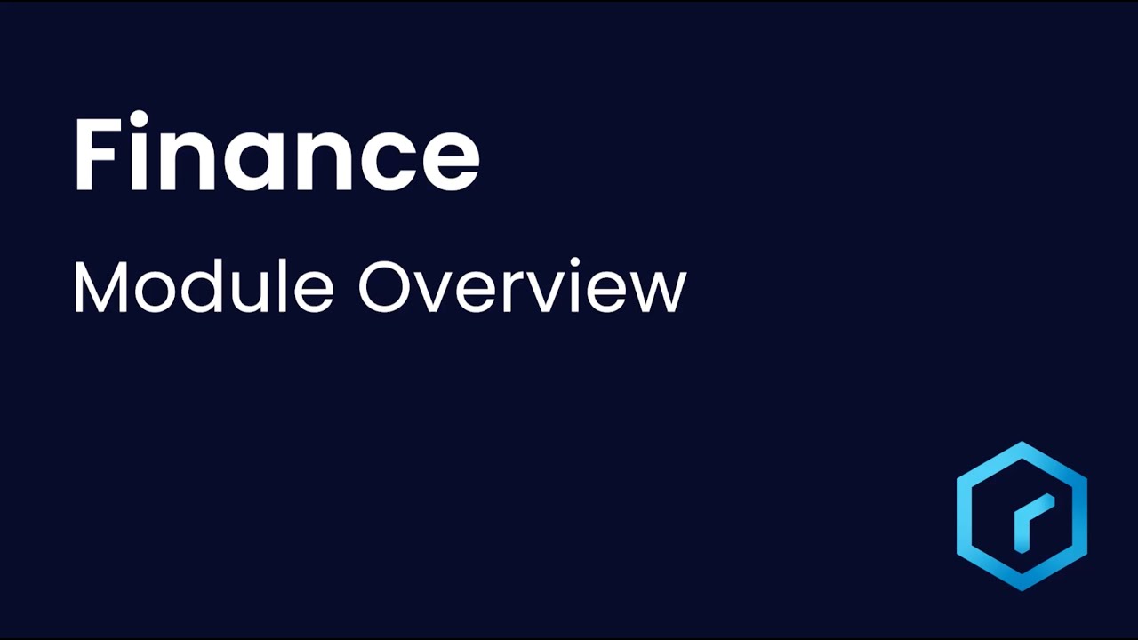 Tutorial - Finance: Module Overview