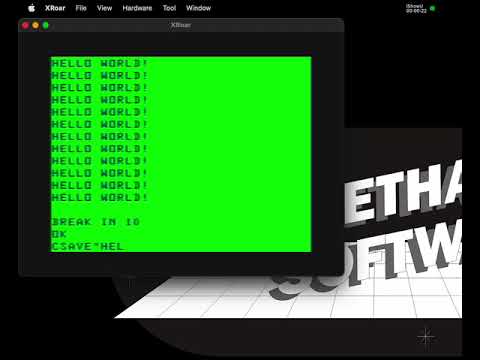 XRoar emulator and loading and saving to tape and disk | Sub-Etha Software