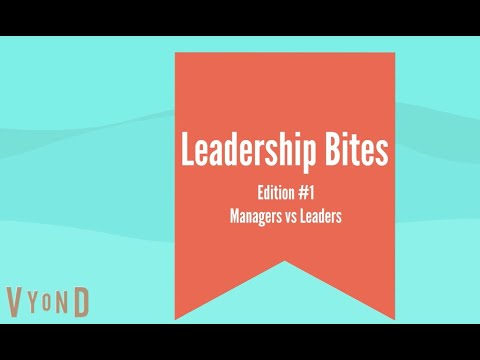 Leadership Bites #1 Managers Vs Leaders