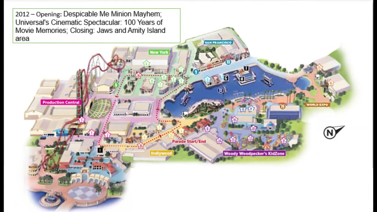 Mapping Universal Studios Florida's Evolution (1990-2022)