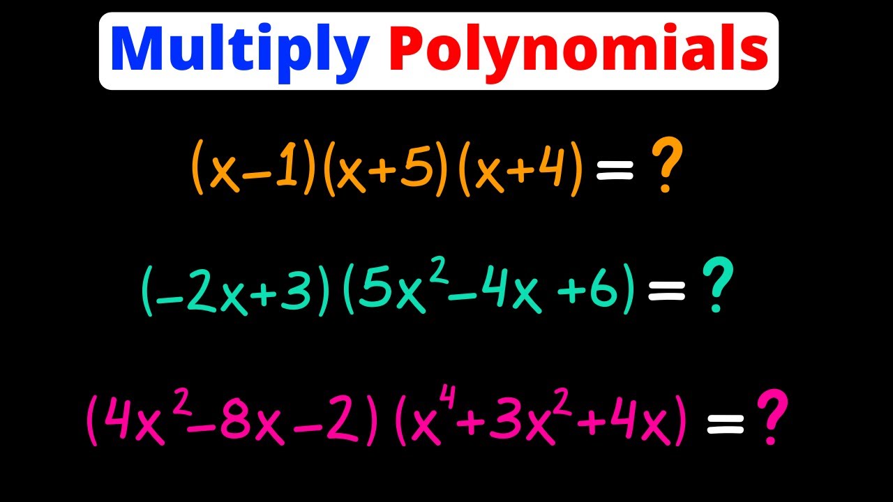 Multiply Polynomials - Monomials, Binomials, & Trinomials | Eat Pi