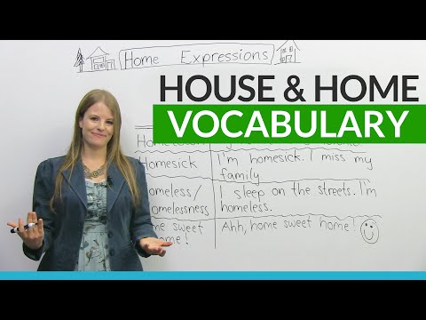 House and home vocabulary (Emma) – English conversation