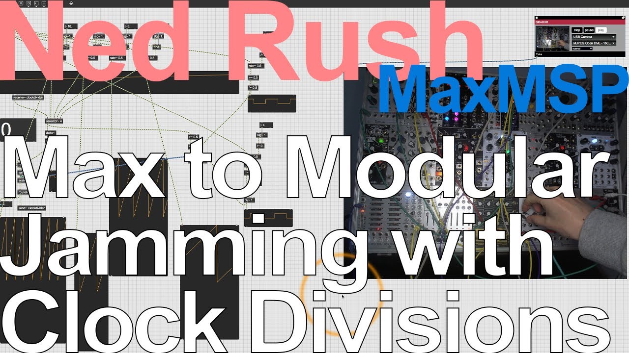 Max Tutorial - Max to Eurorack Modular (Jamming with Clock Divisions) = Ned Rush