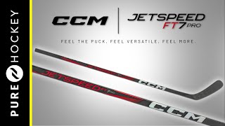 CCM JetSpeed FT7 Pro Grip Composite Hockey Stick - Intermediate | Pure ...