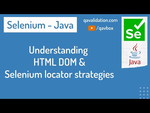 Understanding HTML DOM & selenium locator strategies