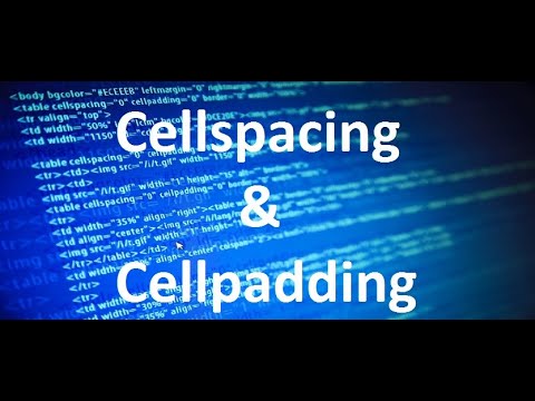 Cellspacing and Cellpadding (Attribute of table tag Part - II)
