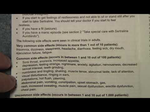 Sertraline Side Effects