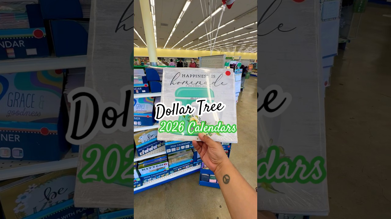 DOLLAR TREE 2026 CALENDARS‼️✨#shortsvideo #dollartree #fypyoutube #swaysdeals