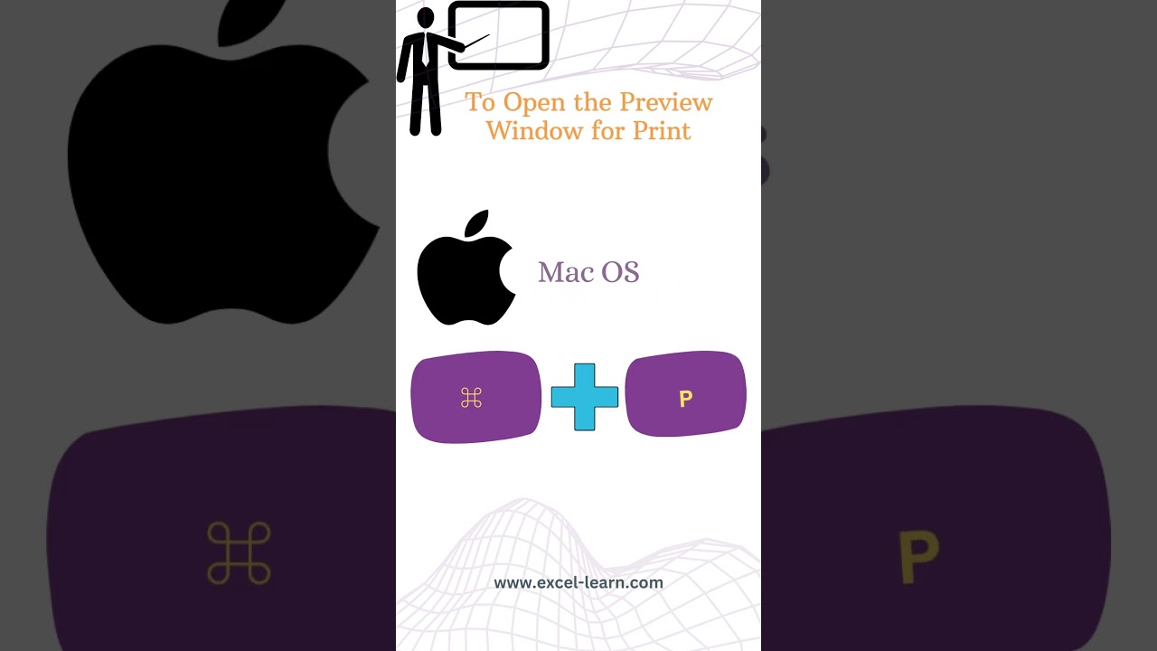 Print Preview Window - Excel Shortcuts Cheat Sheet #excel #shorts