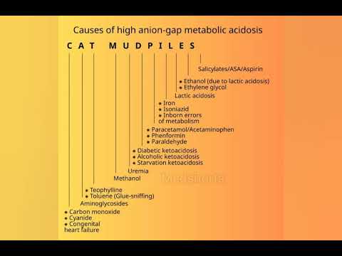 Causes of High Anion Gap Metabolic Acidosis