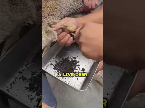 How musk is collected from musk deer