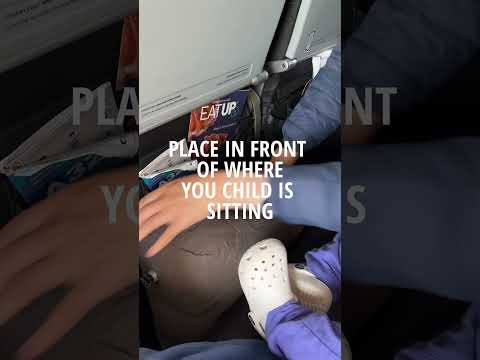 Flying with a toddler AIRPLANE HACK - Double your Child's seating area..No Extra Seat needed