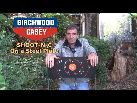 Birchwood Casey Shoot-N-C on a Steel Plate