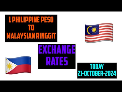 Philippine Peso to Malaysian Ringgit Currency Exchange Rates Today 21 October 2024