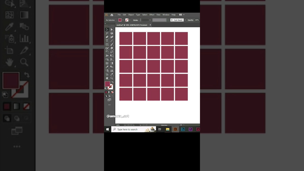 Split into Grid | adobe illustrator #illustrator #tutorial #graphicdesign #illustratortutorial