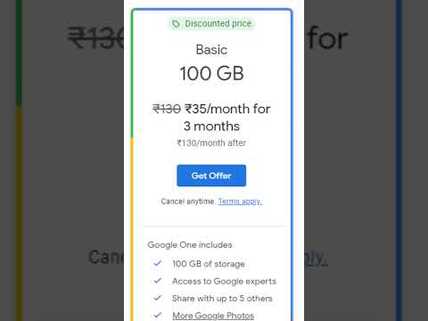100GB Google Drive Storage At Rs 35 Per Month🔥🔥