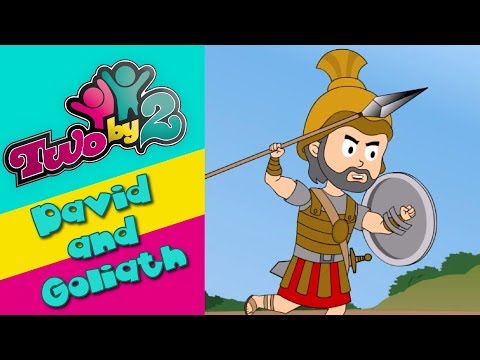 David and Goliath. Animated bible songs for children. Two By 2
