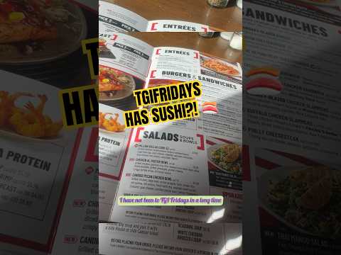 🍣 REVIEWING NEW KRISPY RICE SUSHI FROM TGIFRIDAYS #short #springonshorts #tgifridays #ytshorts
