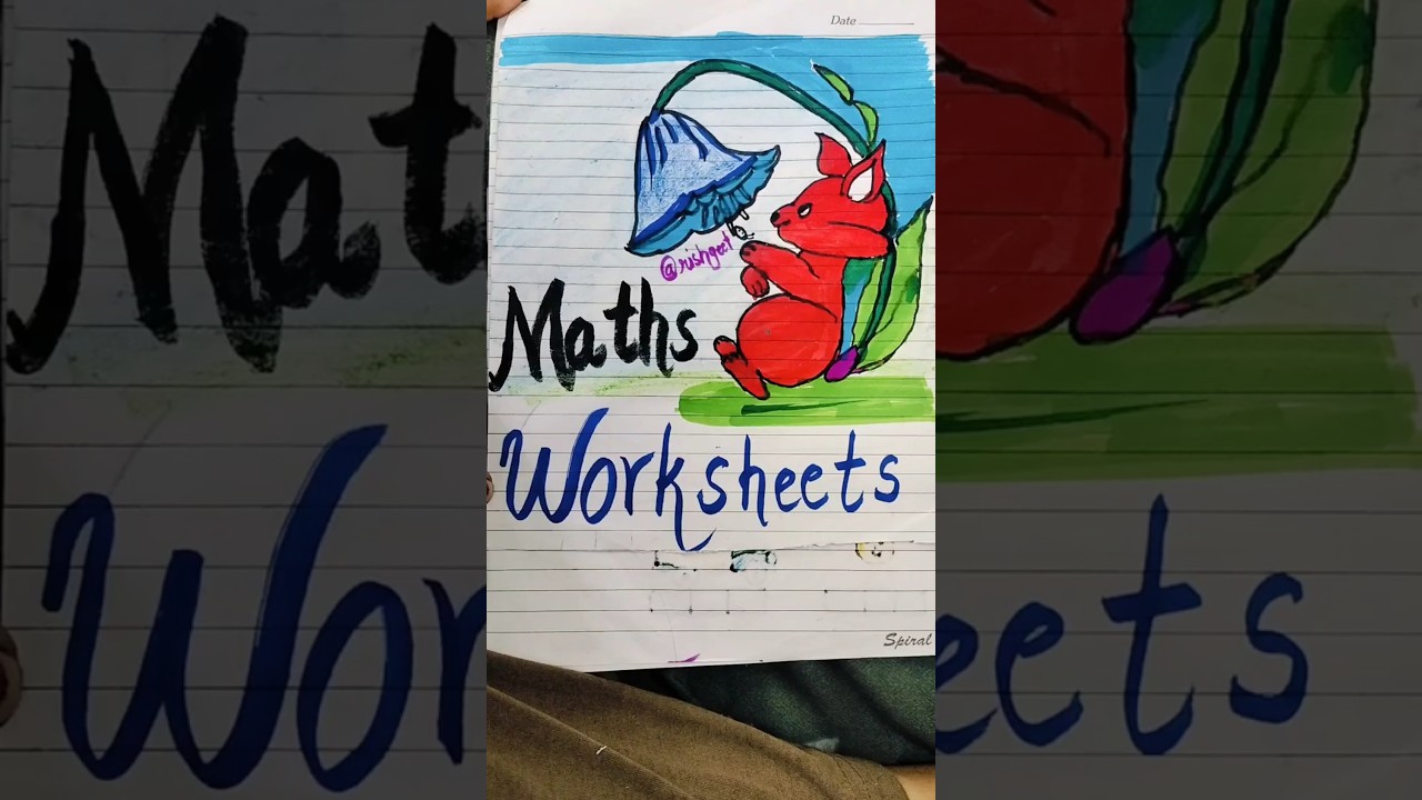 Handmade Fun Maths Worksheets for Kids | Number Sequencing, Counting &  Activity #shorts #ytshorts
