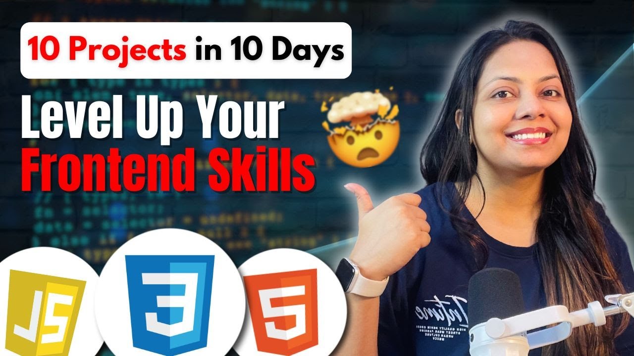 Build 10 Projects in 10 Days - HTML, CSS, JS Challenge for Developers!