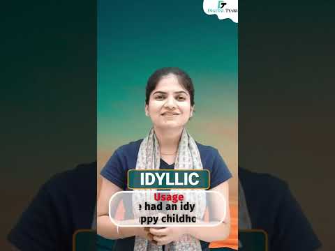 The Hindu Vocabulary - Idyllic (आइडिलिक) || Meaning, Synonyms & Usage in Hindi #shorts