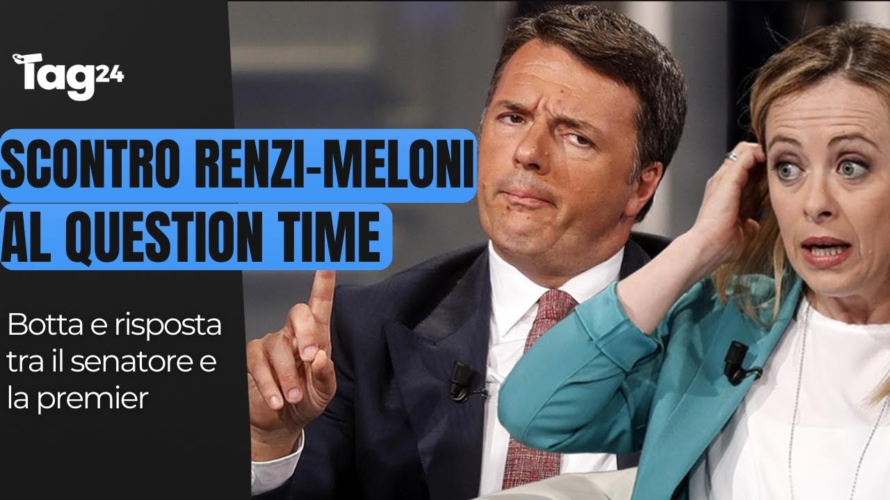 Scontro Renzi - Meloni al Question time in Senato