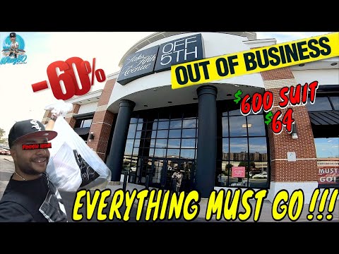 SAKS FIFTH AVENUE OFF 5TH | GOING OUT OF BUSINESS SALE | BEST SALE OF THE YEAR | $600 SUIT FOR $64