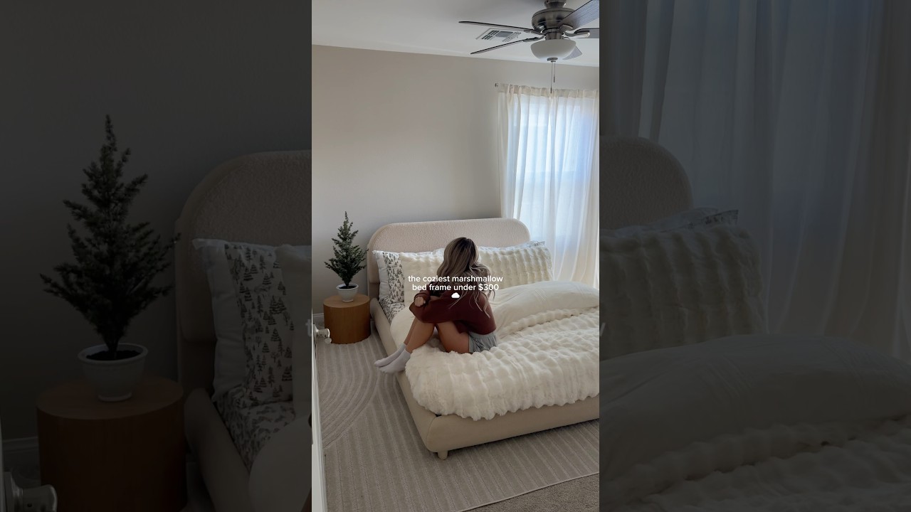 The coziest bed frame I’ve ever seen on amazon #home