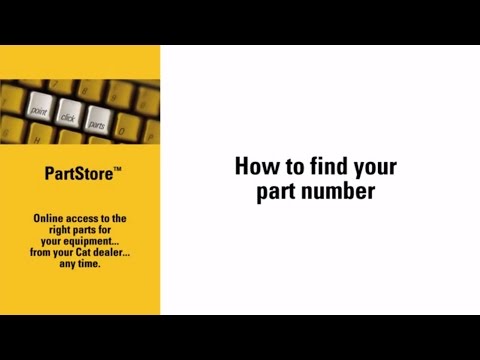 Finding Parts Using Cat® Service Information System (SIS)